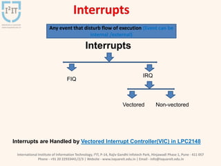 Interrupt Handling with LPC2148 | PPTX