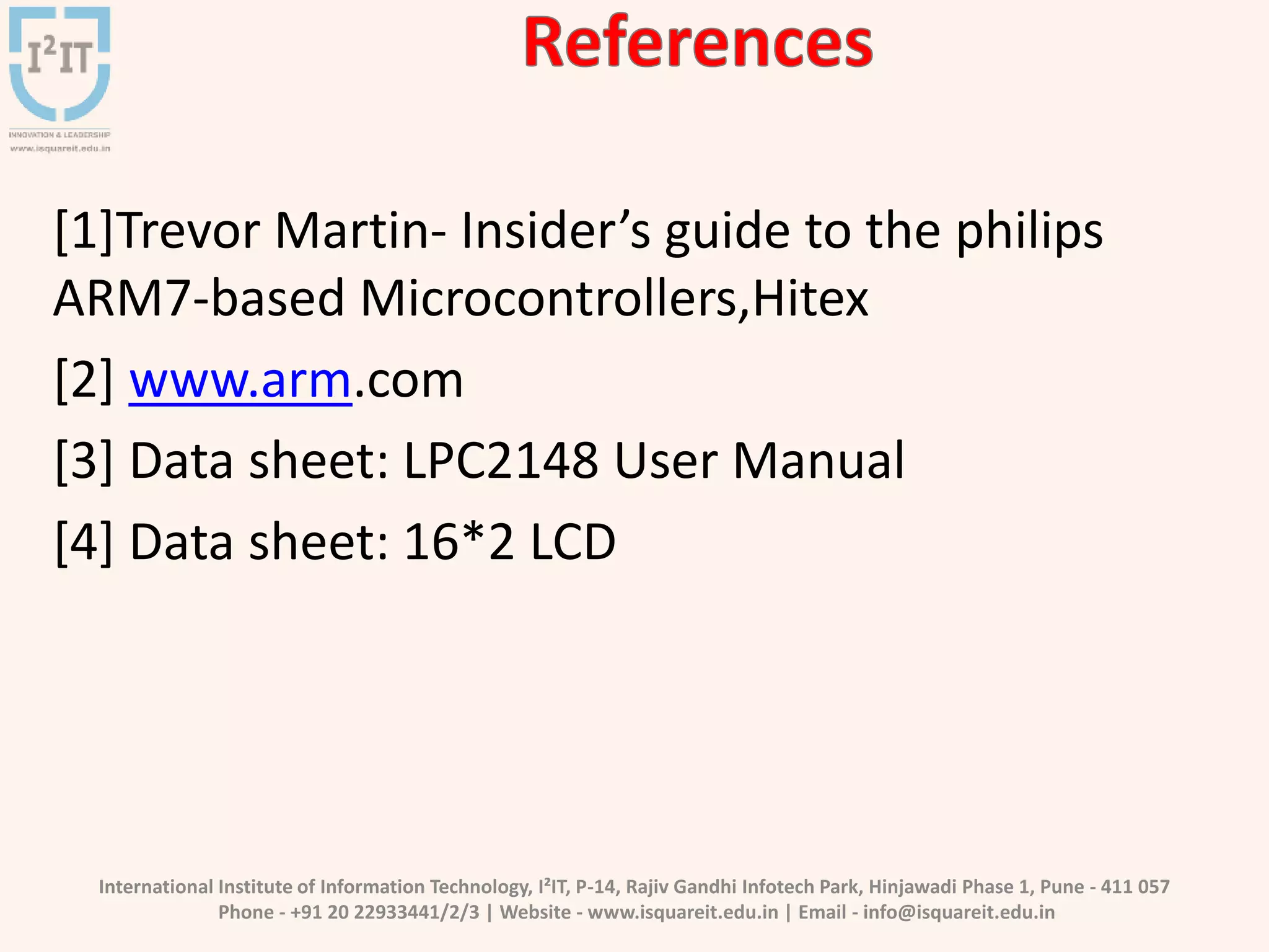 Interfacing of LCD with LPC2148 | PPTX