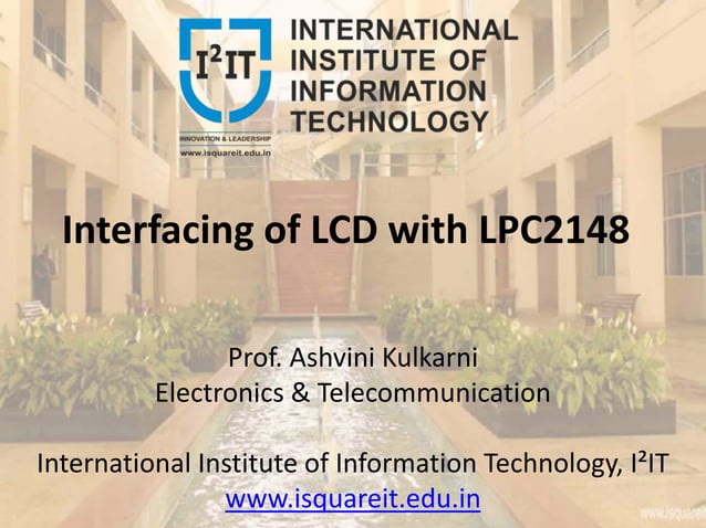 Interfacing of LCD with LPC2148 | PPTX