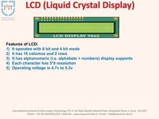 Interfacing of LCD with LPC2148 | PPTX