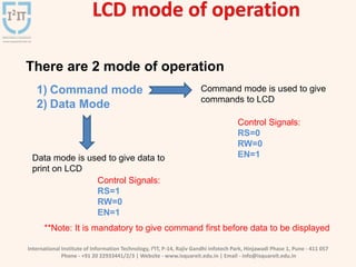 Interfacing of LCD with LPC2148 | PPT