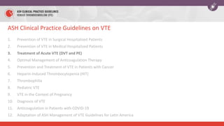 Deep vein thrombosis treatment for patients | PPTX