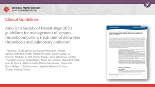 ASH VTE Treatment_PPT.pptx for cardiac slides | PPTX