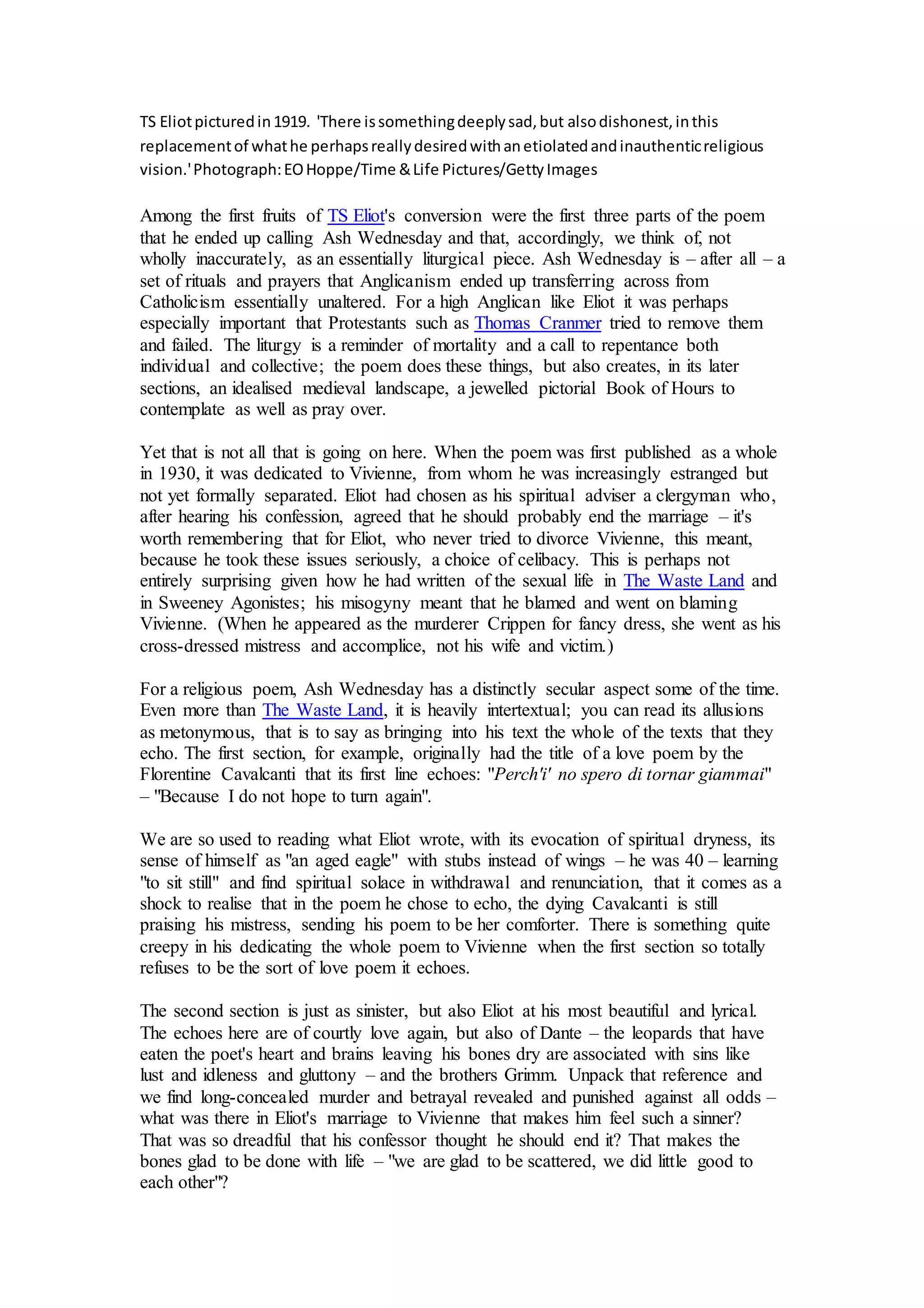 Ash wednesday | DOCX