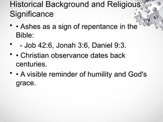 Ash Wednesday: A Call to Repentance and Renewal | PPTX
