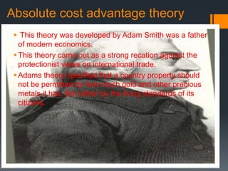 Theories of International Trade | PPTX