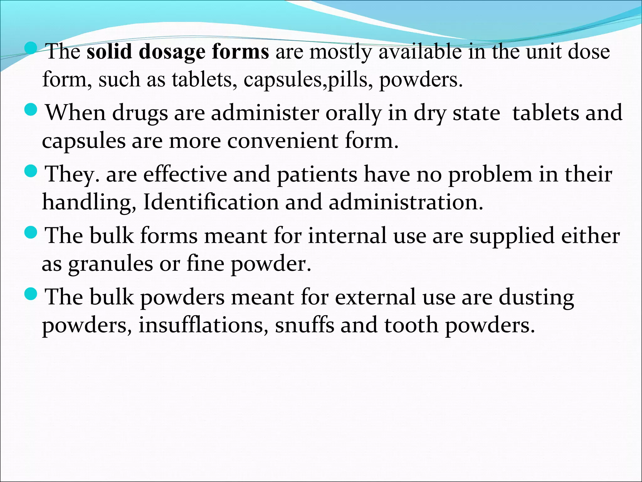 Introduction to Dosage form | PPT