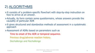 Causality Assessment of Adverse Drug Reaction | PPTX