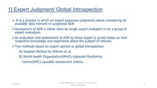Causality Assessment of Adverse Drug Reaction | PPTX