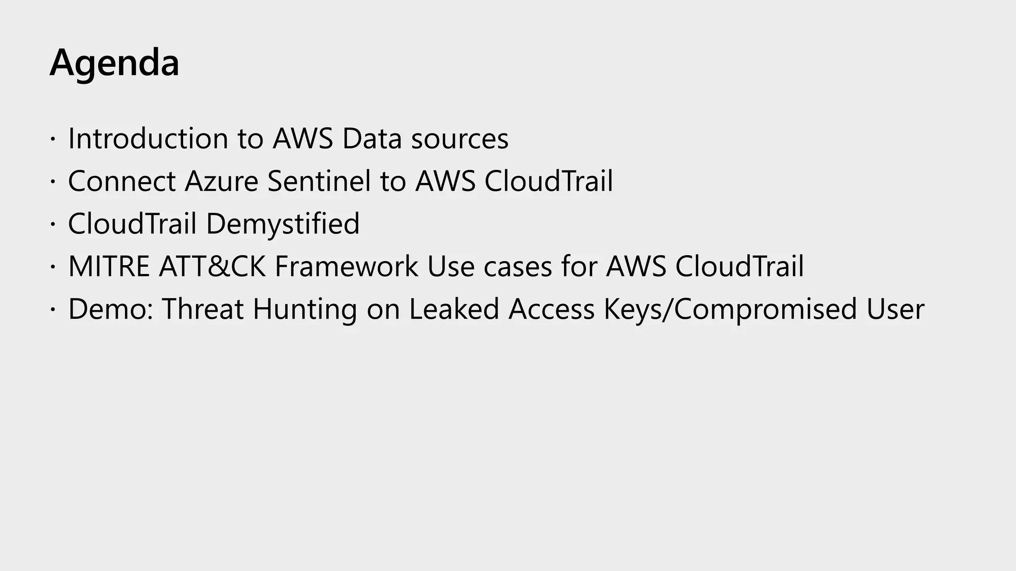 Threat Hunting On Aws Using Azure Sentinel Pptx Cloud Computing
