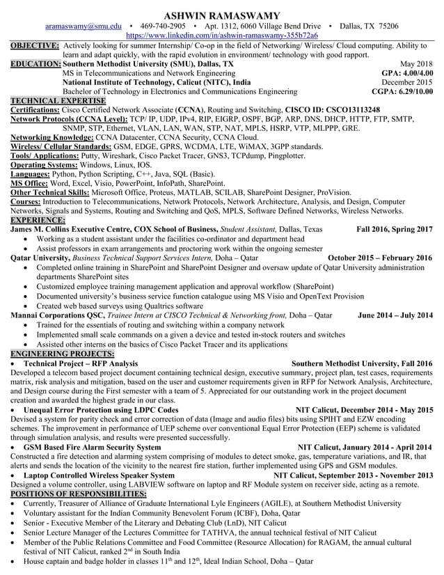 Ashwin Ramaswamy_Resume1 | PDF