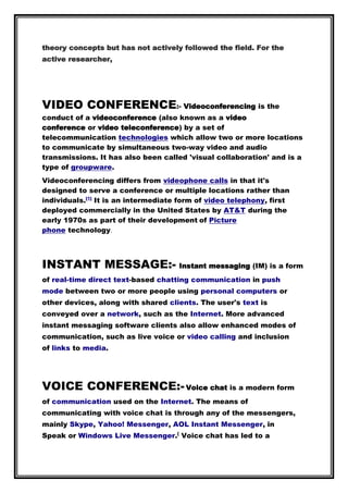 Report of introduction to communication | DOCX