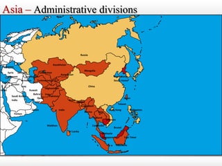 Asia Map Templates In PowerPoint | PPTX | Asia Travel | Travel Locations
