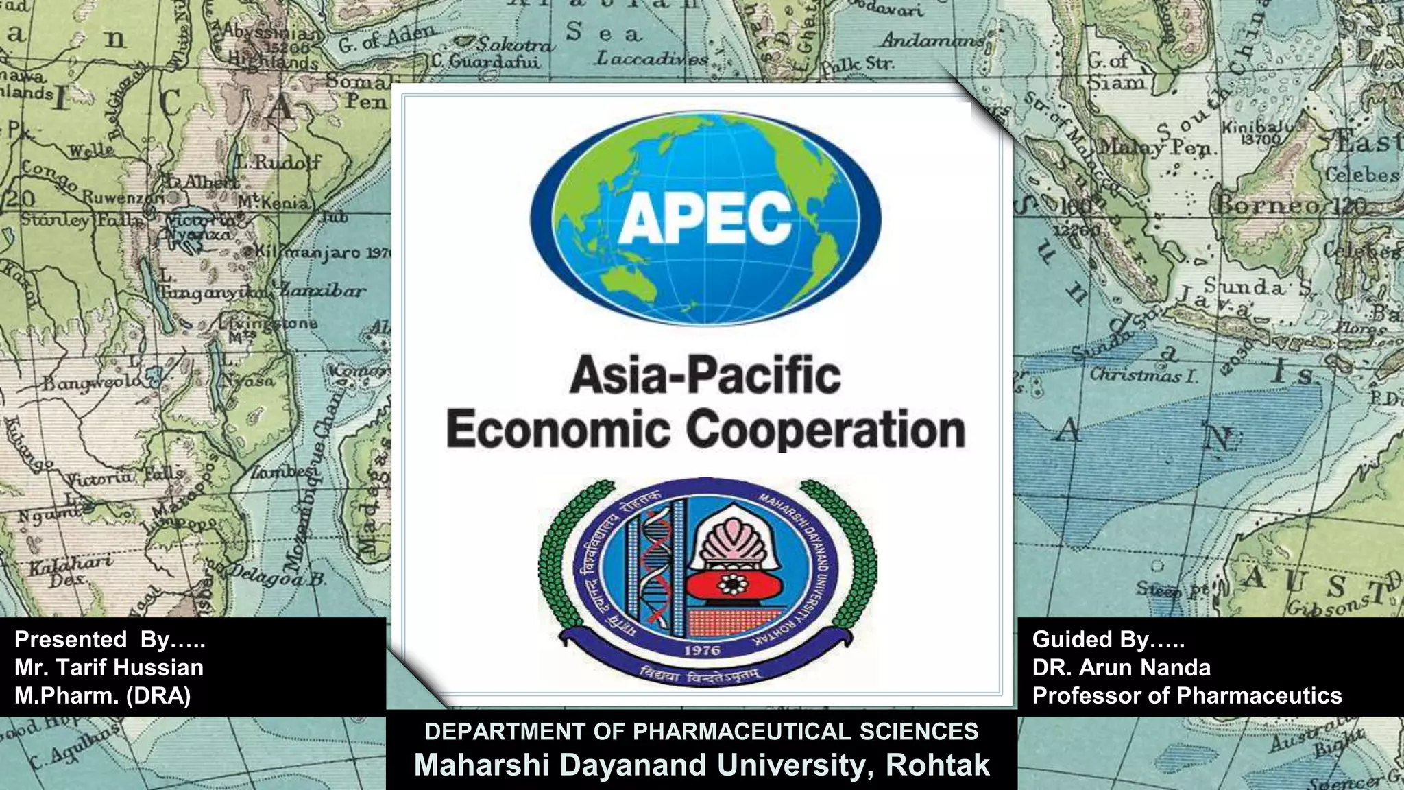 Asia Pacific Economic Cooperation (APEC) Role in Pharmaceutical Regulation | PPTX