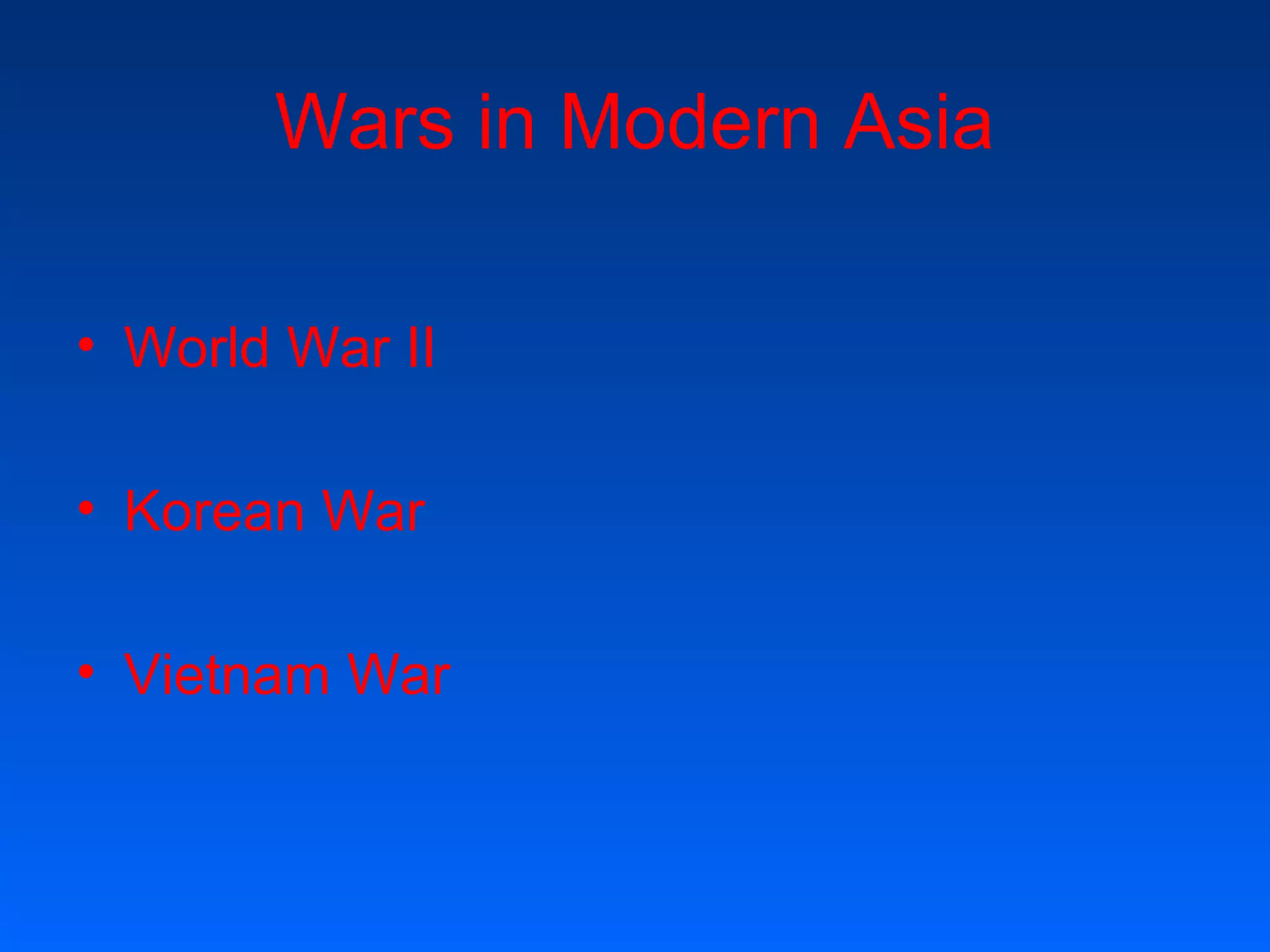 Asia after world war ii | PPT
