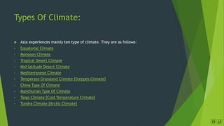 Asia: Climate and Natural Vegetation | PPTX