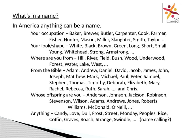 Asia (Asian)Connect Cultural norms .pptx