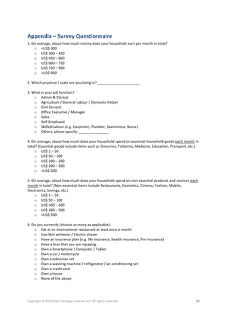 Asia Emerging Middle Class Survey Report | PDF