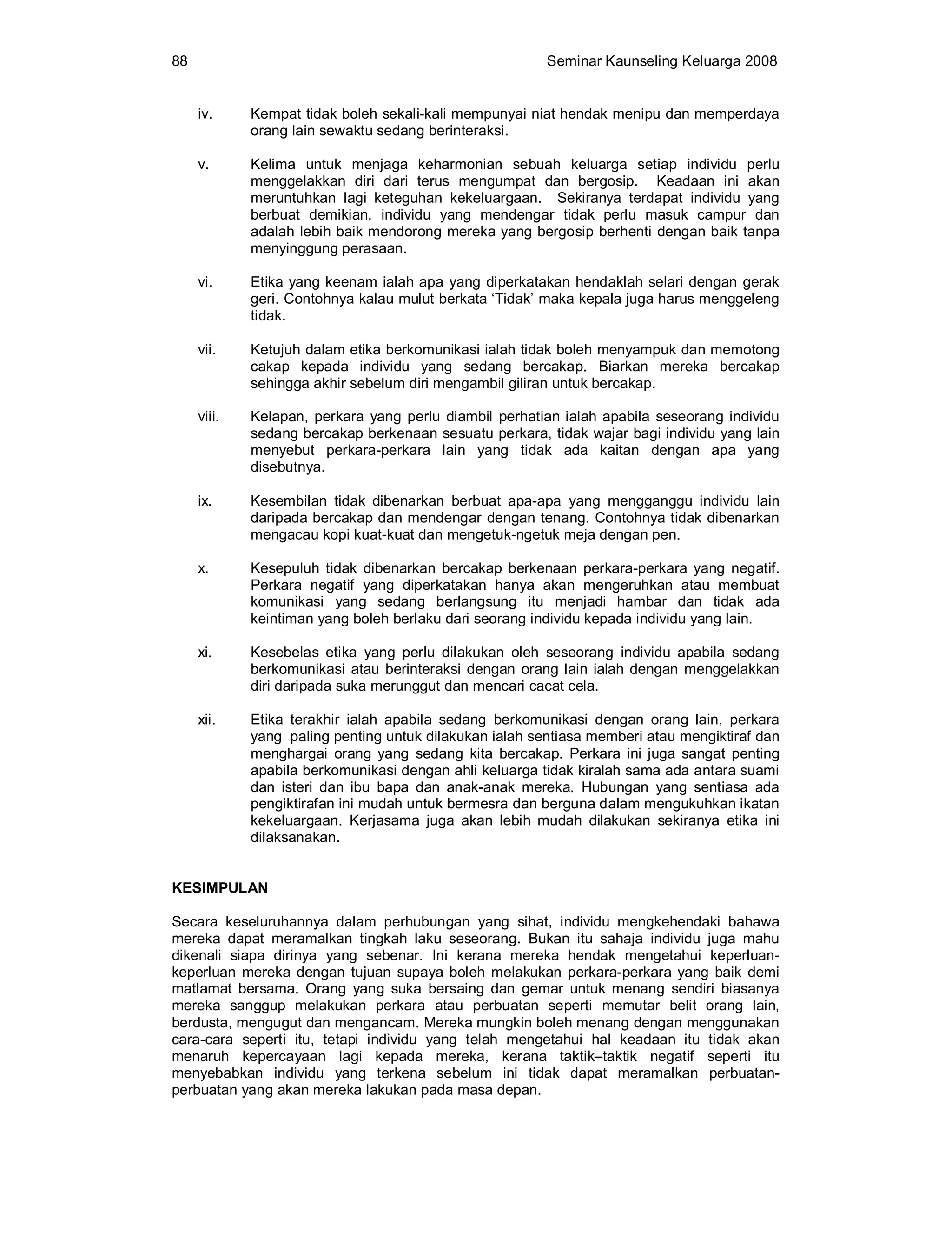 Asiah ali2008 peranankomunikasidalamhubungankekeluargaan | PDF