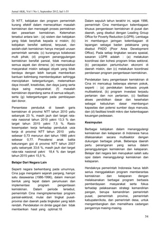 Kebijakan Penanggulangan Kemiskinan dan Kelaparan di Indonesia - Asiah Hamzah | PDF