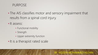 AIS - ASIA Impairment Scale | PPTX