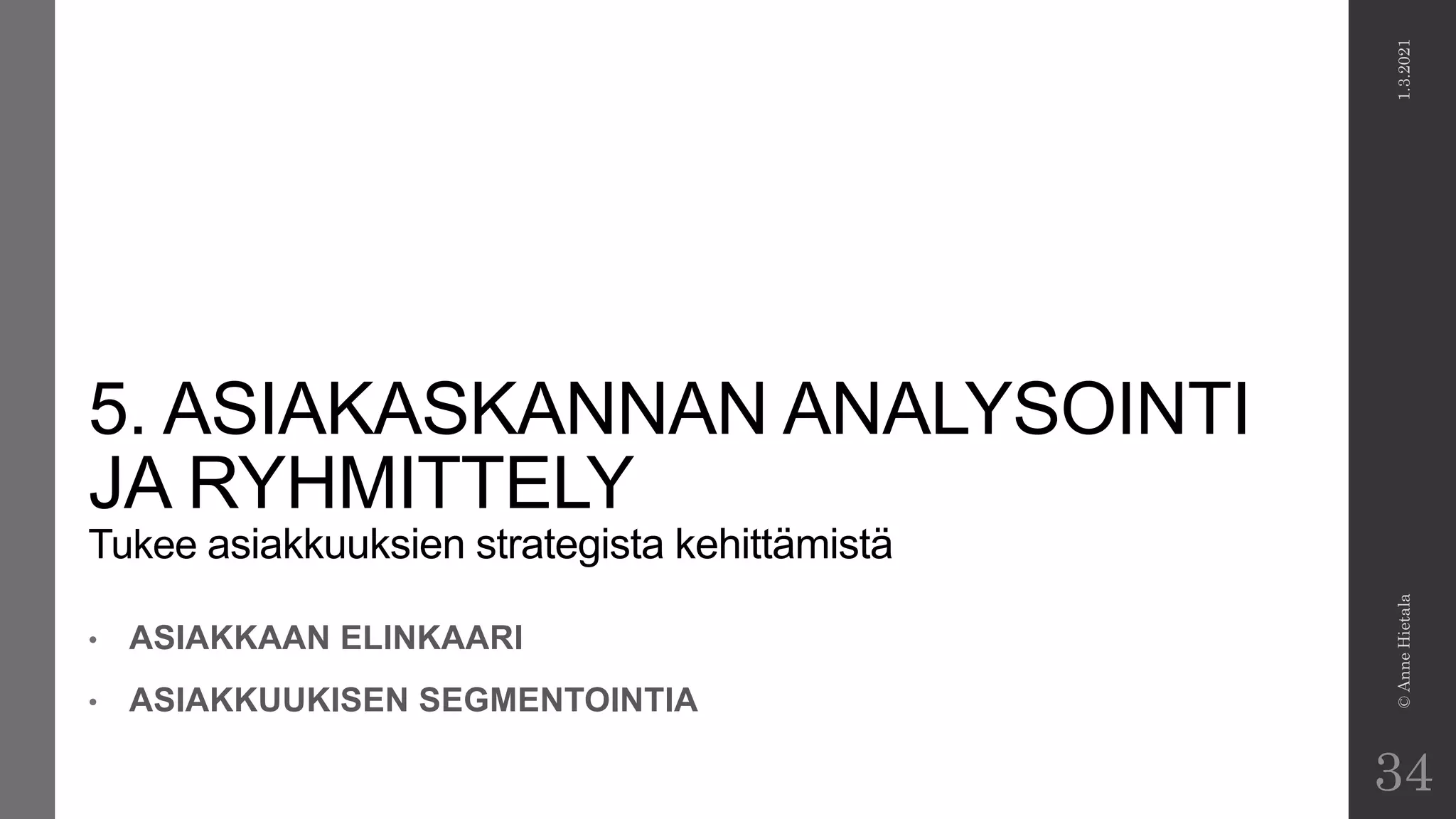 Asiakkuuksien hoitaminen | PDF