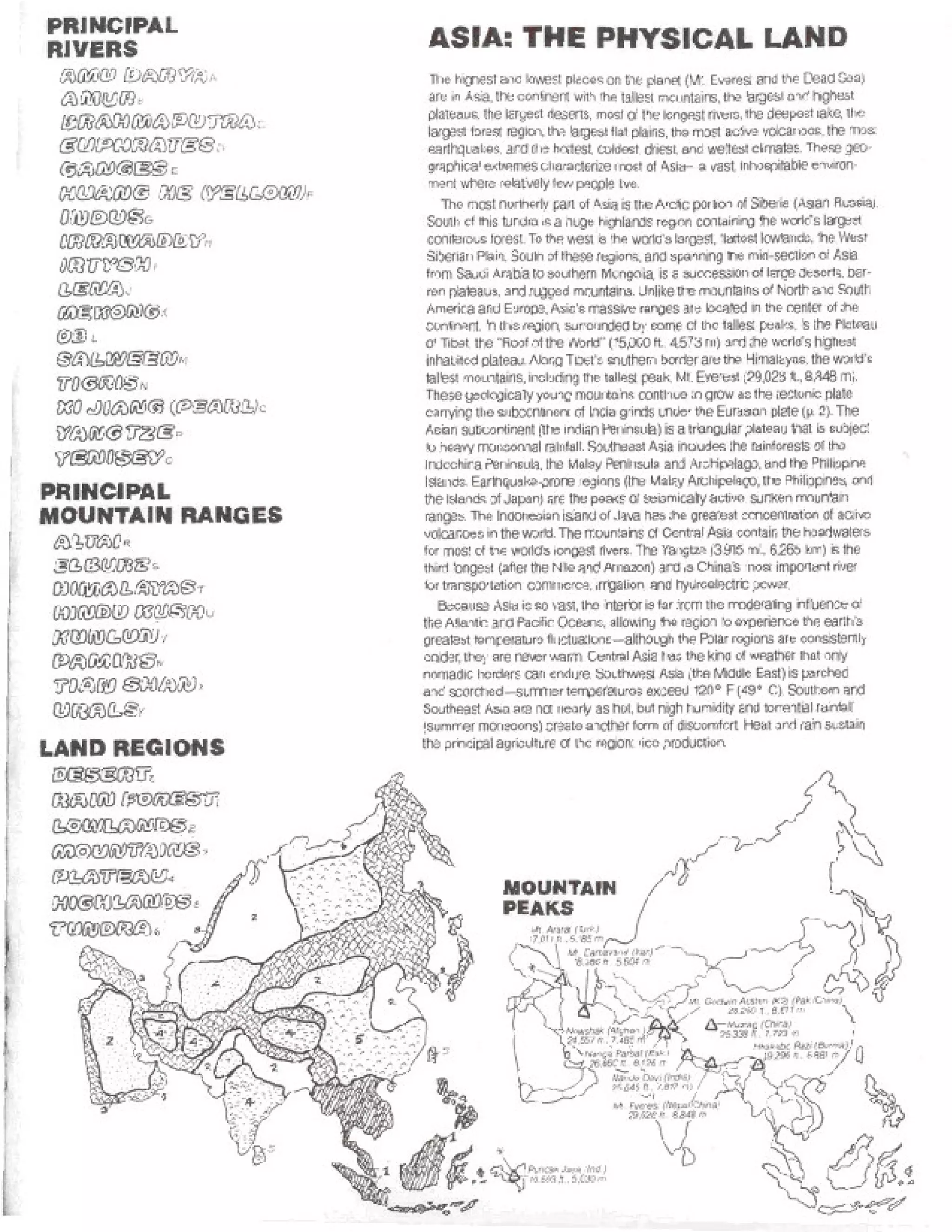 Asia map packet | PDF