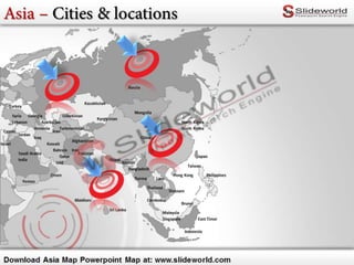 Asia Map Powerpoint Map - SlideWorld | PPT