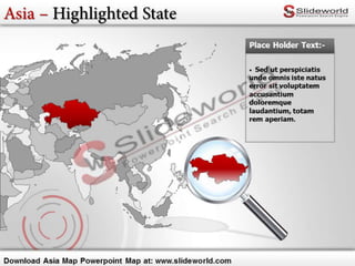 Asia Map Powerpoint Map - SlideWorld | PPT