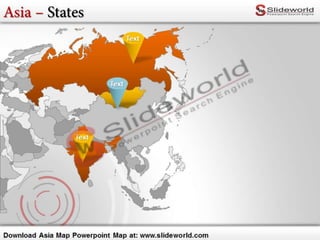 Asia Map Powerpoint Map - SlideWorld | PPT