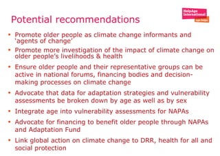 Older people and climate change | PPT