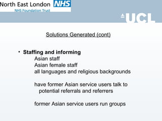 The South Asian Community: Barriers to accessing PD services | PPT