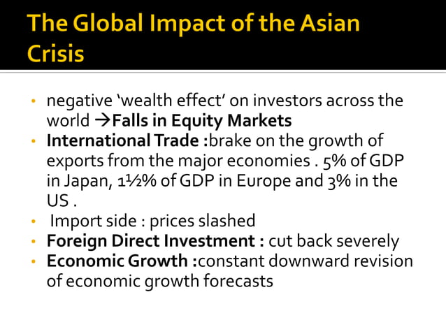 Asian Economic Crisis - SPJCM | PDF