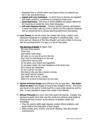 Asian afro literature