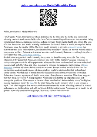 Asian American Essay | PDF