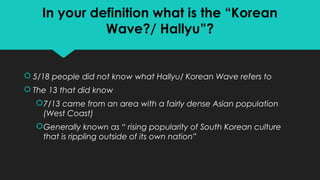 Asian Americans & Hallyu | PPT