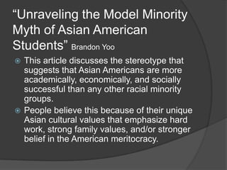 Asian american teachback | PPTX