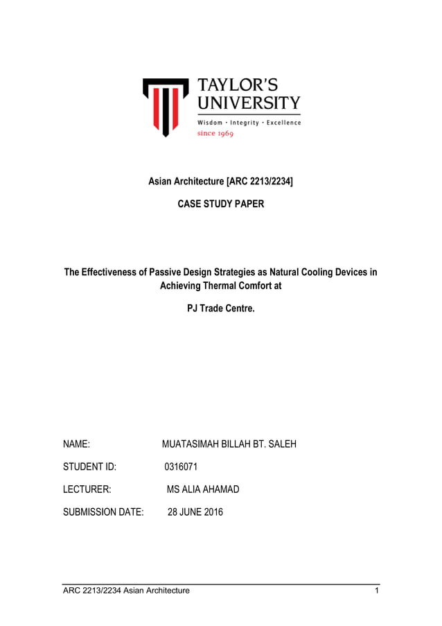 Asian archi final case study (Billah) | PDF