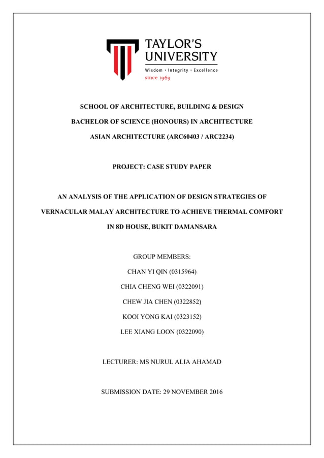 Asian architecture case study paper_8d_house | PDF