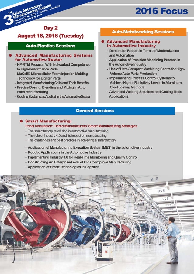 3rd Asian Automotive Manufacturing Summit Indonesia | PDF