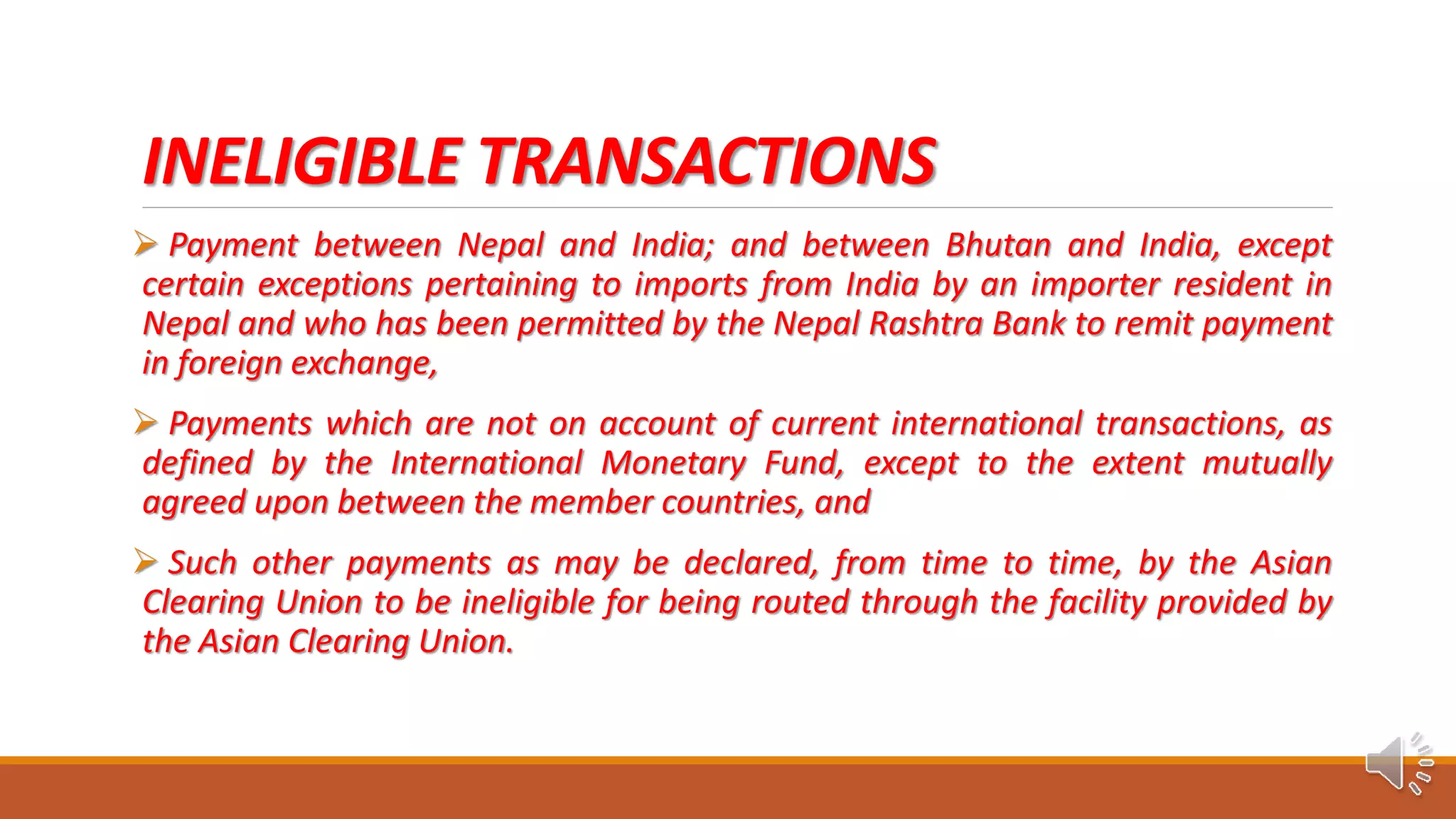 Asian Clearing Union | PPTX