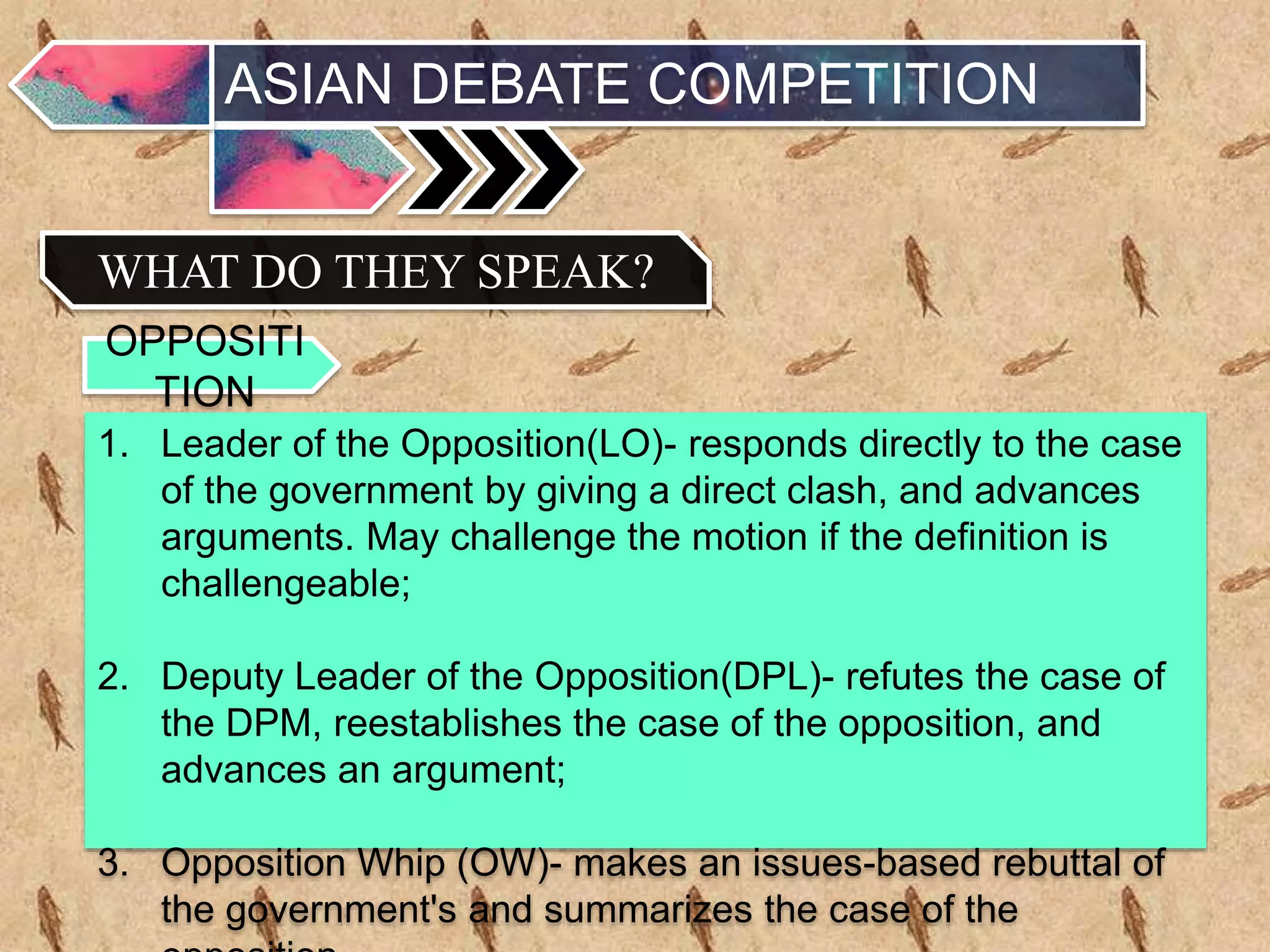 Asian debate competition | PPTX