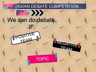 Asian debate competition | PPTX