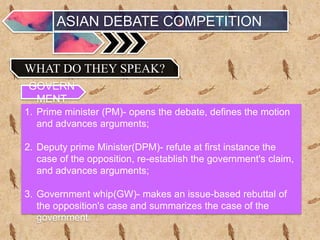 Asian debate competition | PPTX