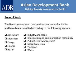 Asian development bank (ADB) | PPTX