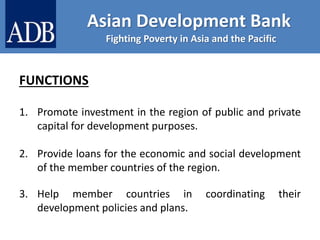 Asian development bank (ADB) | PPTX