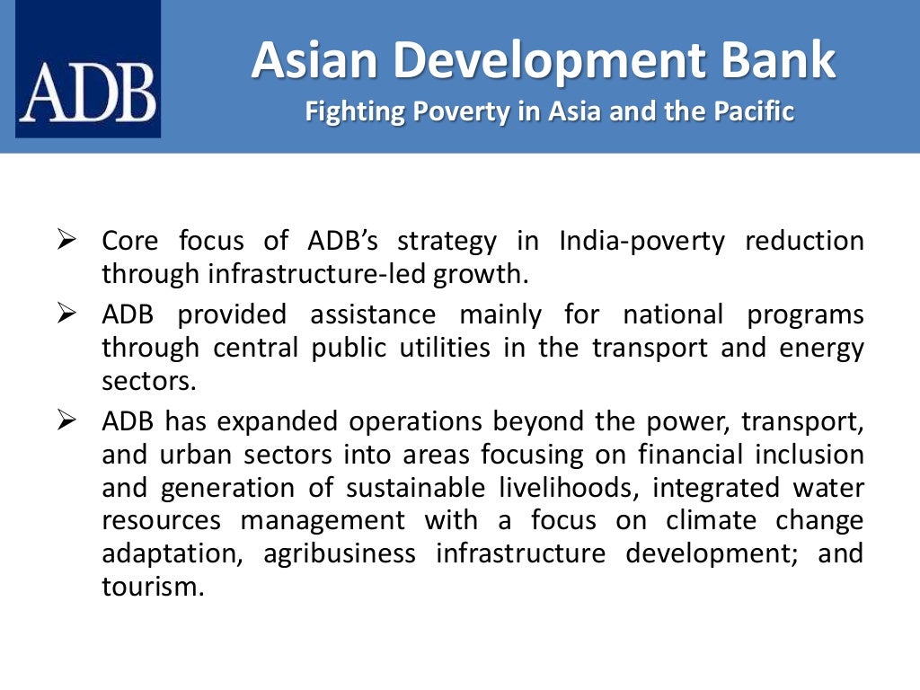 Asian development bank (ADB)