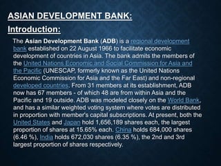 Asian development bank | PPTX