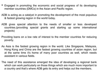 Asian development bank | PPTX