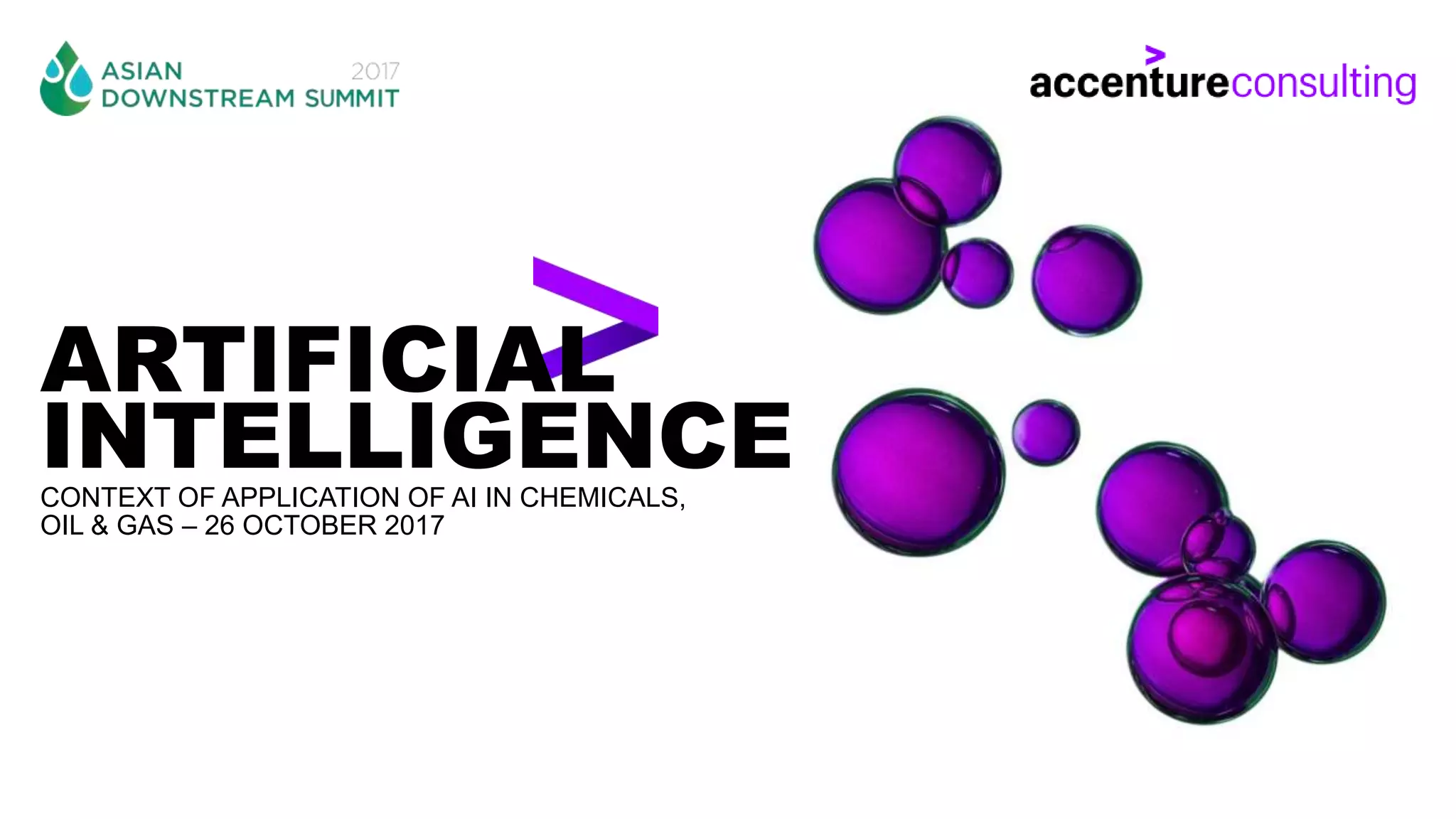 Artificial Intelligence: Context of application of AI in Chemicals | PPT